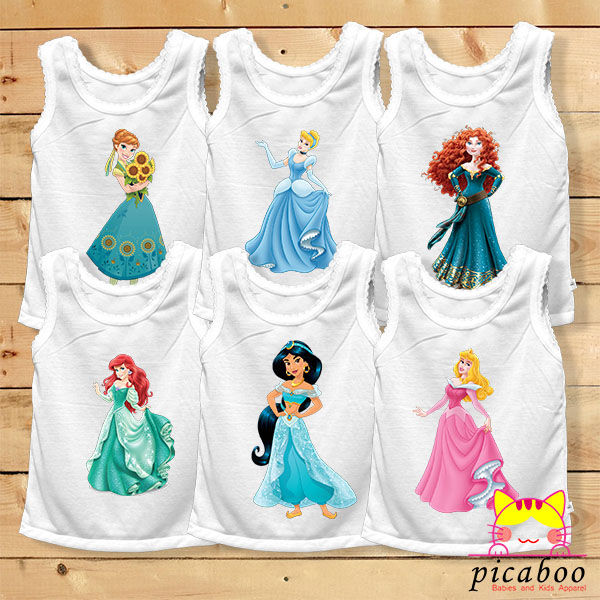 PICABOO Cotton White Sando for Kids Girls, White Under Shirts ...