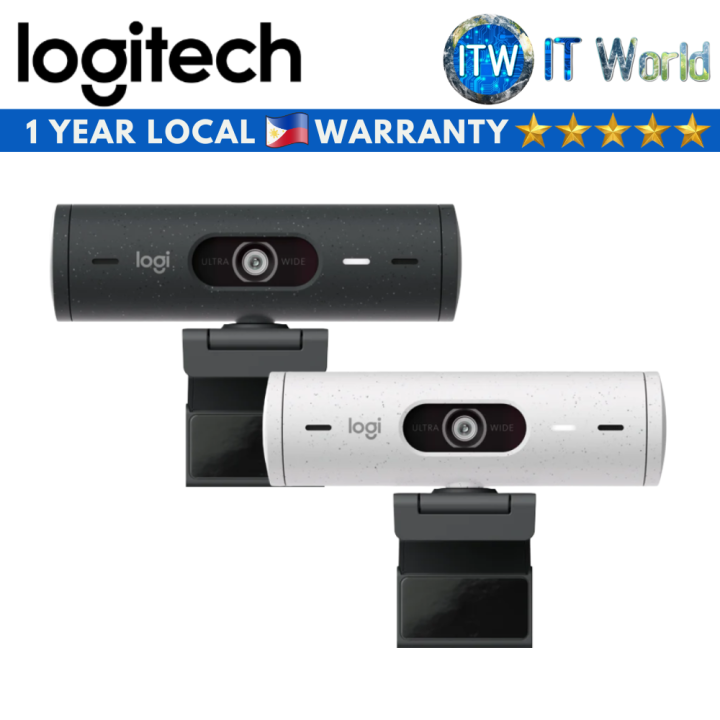 Logitech Brio 500 FHD 1080p webcam w/ Light Correction and Auto-Framing ...