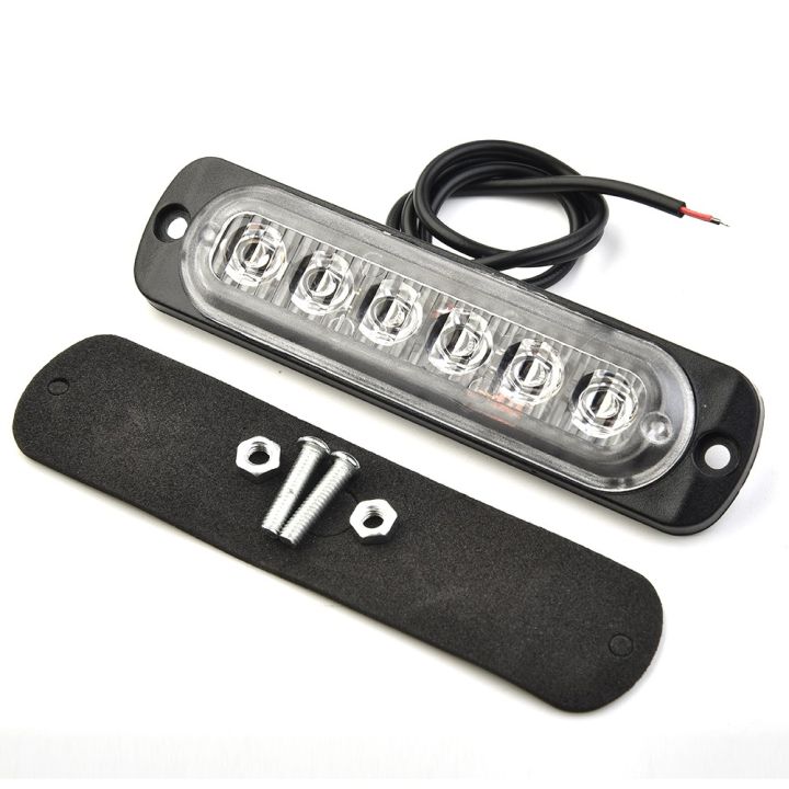 【Fashionlife shop】 Car&Truck&SUV 18W 6 LED Red Flash Beacon Hazard Strobe Warning Lights Lamps ...