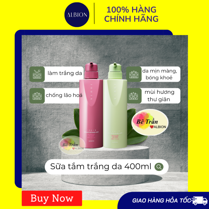 [Chính hãng] [ALBION] Sữa tắm trắng da mịn màng bóng khoẻ Smooth Full ...