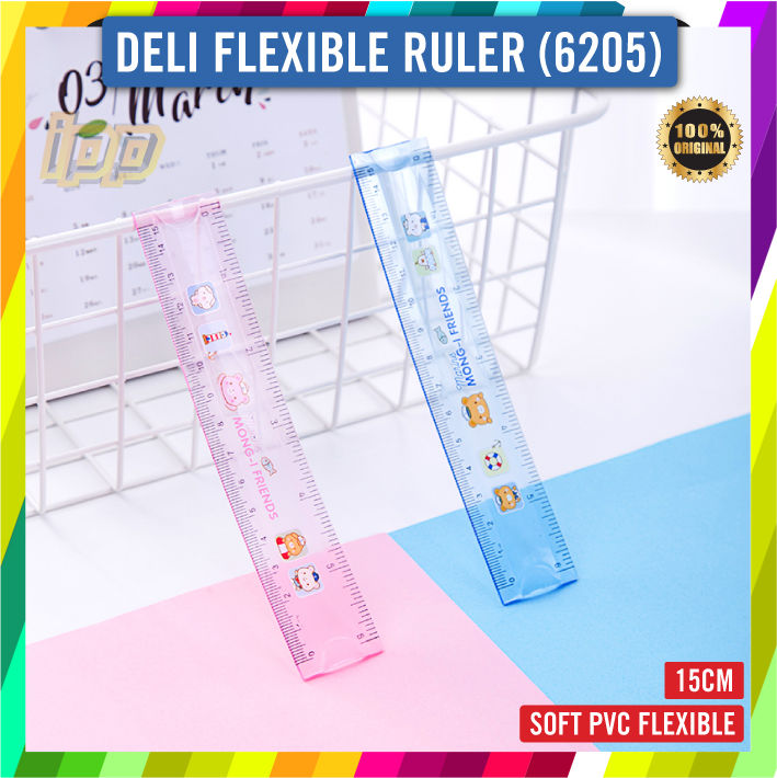 Deli Flexible Soft Ruler 15cm / Deli Soft PVC Flexible Soft Ruler 15cm ...