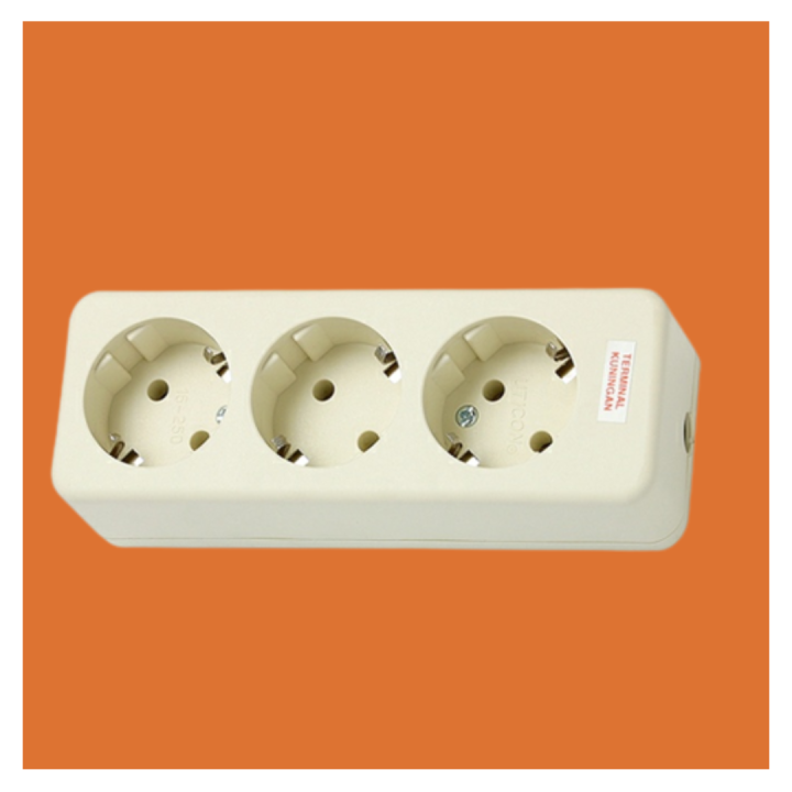 STOP KONTAK UTICON 3 LUBANG UTICON 3 LOBANG / Colokan Listrik / Stop ...