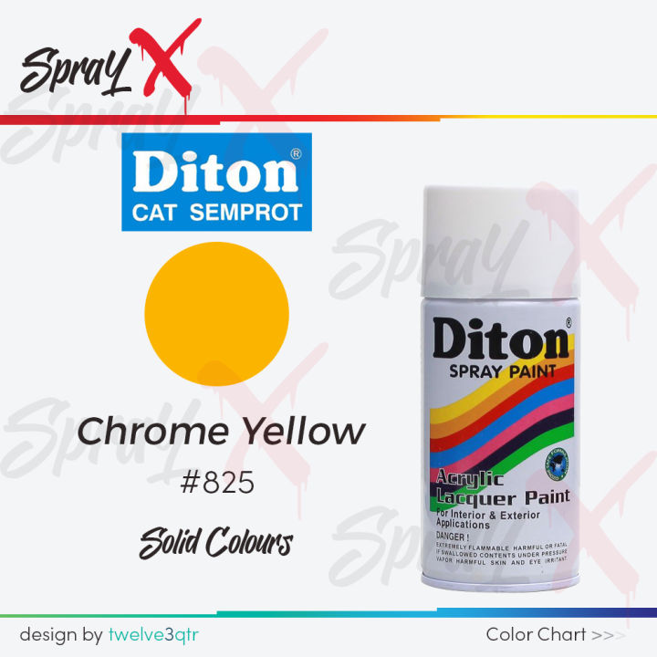 DITON SOLID CHROME YELLOW 825 300ML / KUNING KROM | Lazada Indonesia