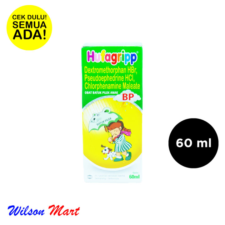 HUFAGRIPP BP HIJAU OBAT BATUK PILEK ANAK 60 ML | Lazada Indonesia