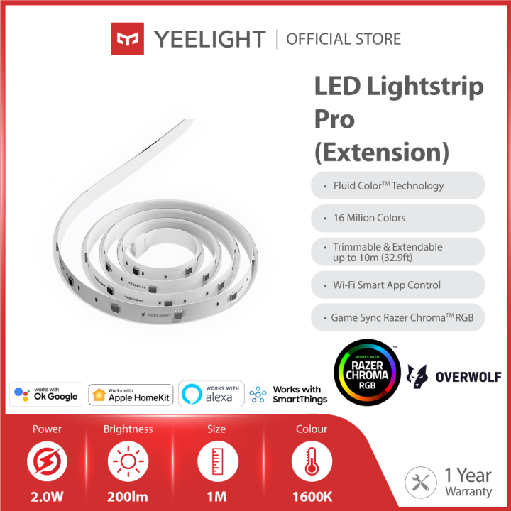 Yeelight LED Lightstrip Pro Fluid Color YLDD007 Extension Only 16 ...