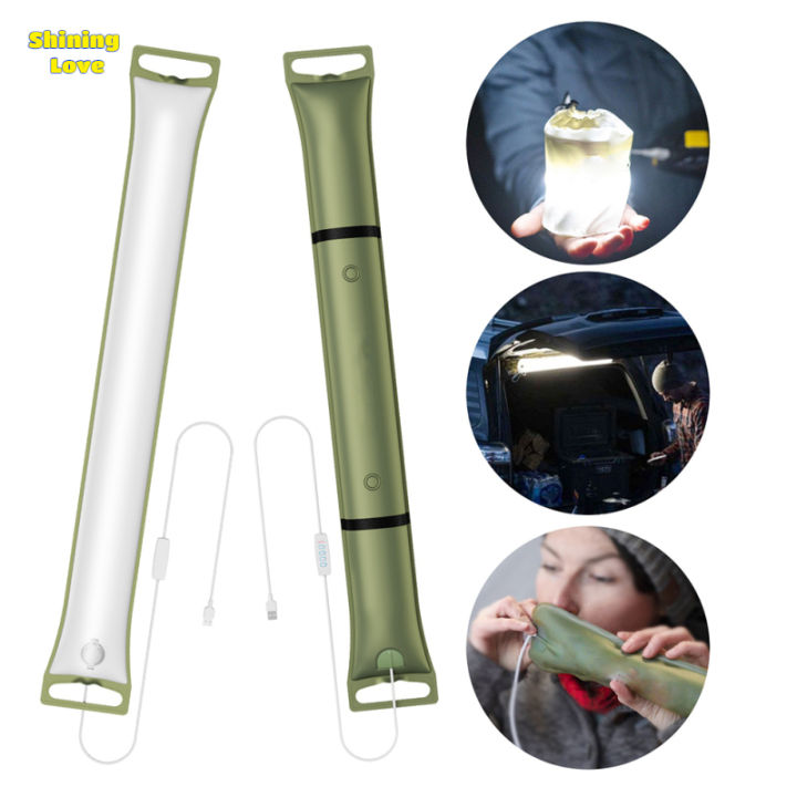 Collapsible Inflatable Camping Lantern 300 Lumens Super-Bright LED ...