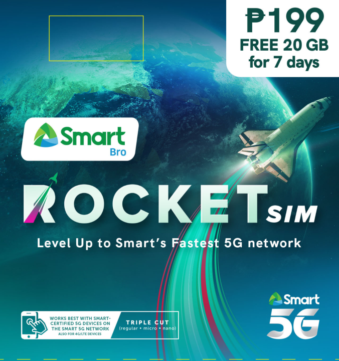 SmartBro Rocket Sim (Unli Data) | Lazada PH