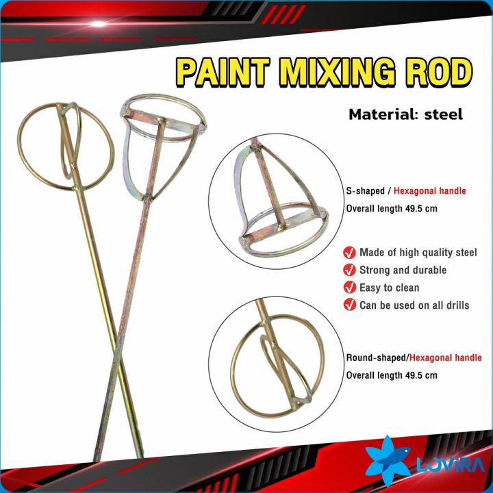 LoviRa Electric Mixer Paint Mixing Rod Mixing Bit for Paint Cement ...