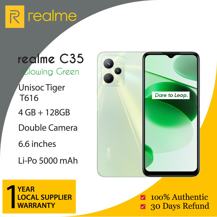 Realme C35 Smartphone(4GB RAM+128GB ROM)| 6.6'' FHD Fullscreen,50MP AI ...