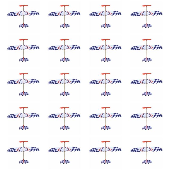 20X Elastic Rubber Band Powered DIY Foam Plane Model Kit Aircraft ...