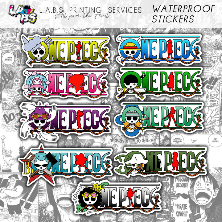 One Piece Character Logo Waterproof Vinyl Sticker | Lazada PH