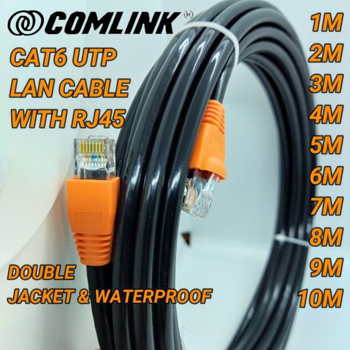 COD☂♀ 1M to 10M CAT6 Lan Cable 1 Meter 10 Meters COMLINK Outdoor Indoor ...