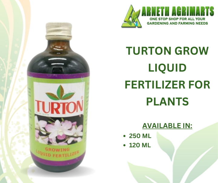 TURTON GROW LIQUID FERTILIZER FOR PLANTS | Lazada PH