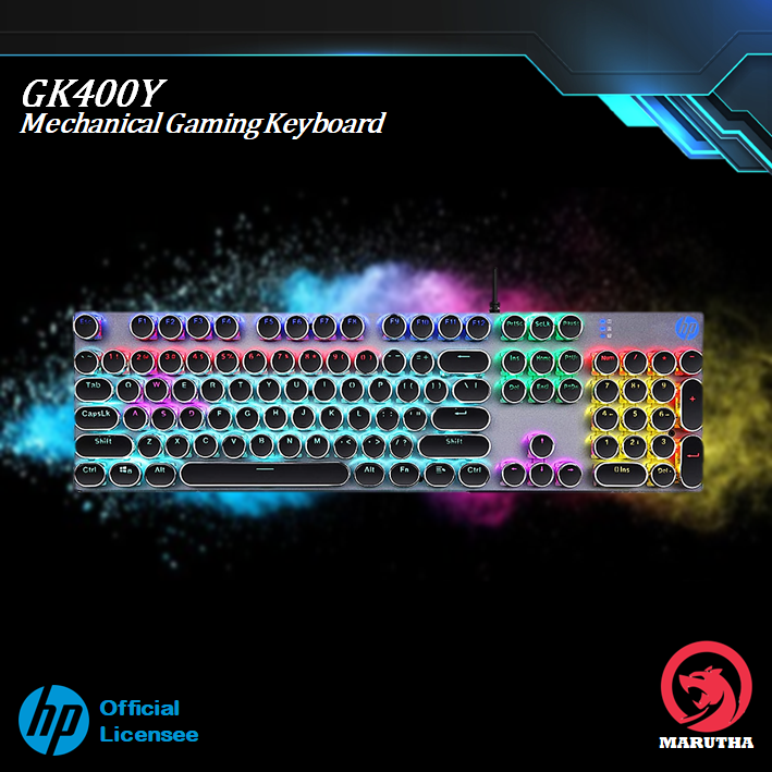 HP Keyboard Gaming GK400Y - RGB Blue Switch Mechanical Keyboard ...