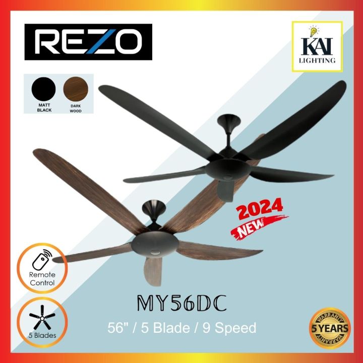 REZO VENTUS MY56AC MY56DC 56'' 9 SPEED AC/DC MOTOR Remote Control ...