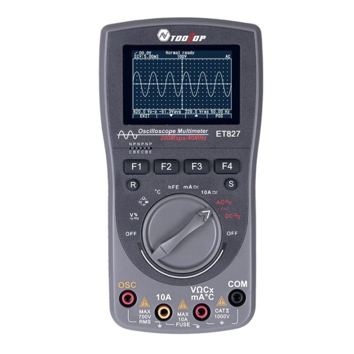 (FIWG) ET827 Handheld Digital Multimeter 2 in 1 Digital Storage ...