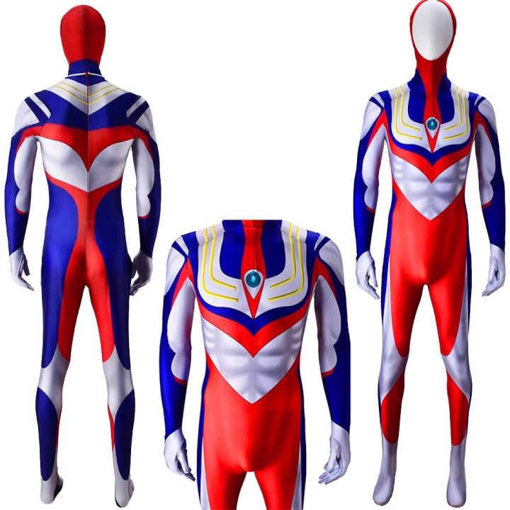 【Ready Stock😎】 Halloween adults kids Ultraman Orb Cosplay Costume Tiga ...