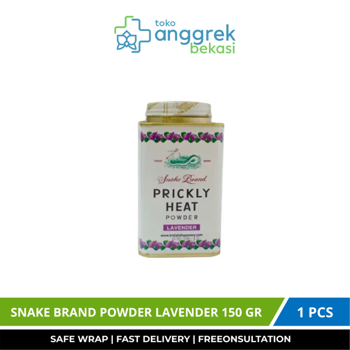 SNAKE BRAND POWDER 150 GRAM/LAVENDER POWDER/BEDAK GATAL ANTIIRITASI ...