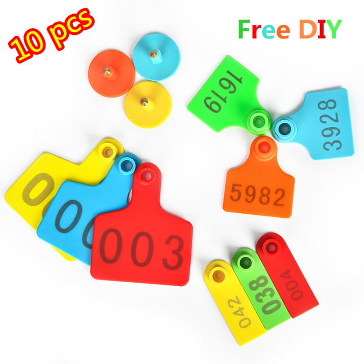 100Pcs Livestock Identification Tags Animal Ear Tag for Cow Goat Pig ...