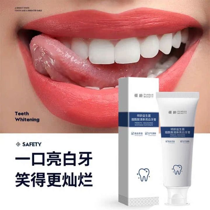 Age-old probiotic nicotinamide whitening toothpaste fresh breath clean ...