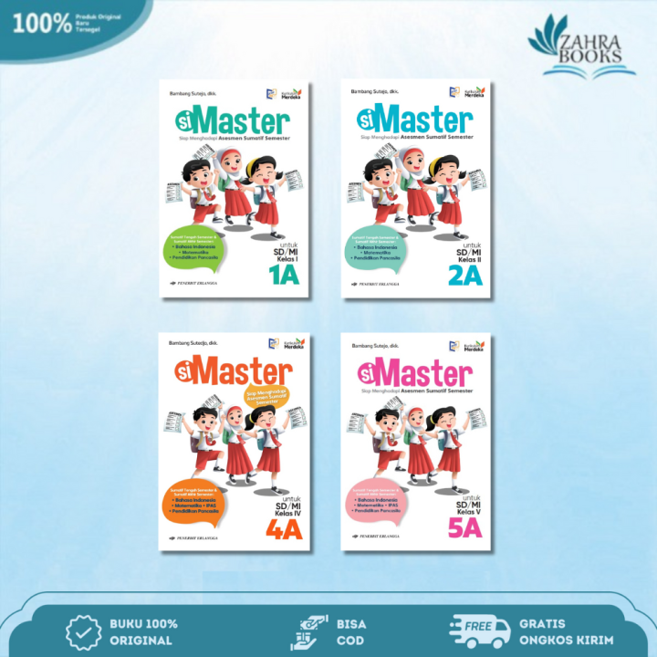 BUKU SIMASTER UNTUK SD/MI KELAS 1A, 2A, 4A, 5A - KURIKULUM MERDEKA ...