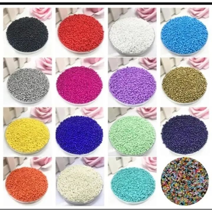 Mote Manik manik Payet Pasir 3 mm 8/0 Bahan Kerajinan Dan Meronce ...