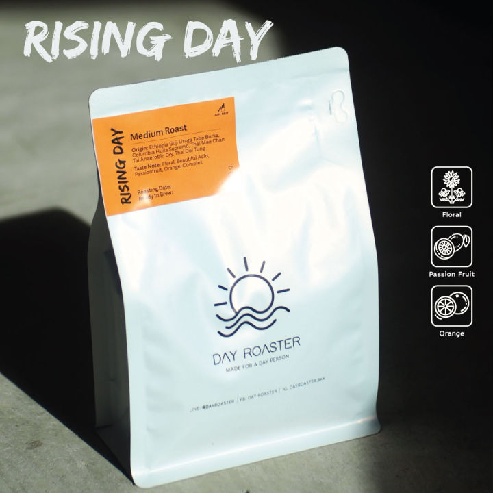 DAY ROASTER เมล็ดกาแฟ RISING DAY BLEND 200g. (คั่วระดับกลาง) | Lazada.co.th