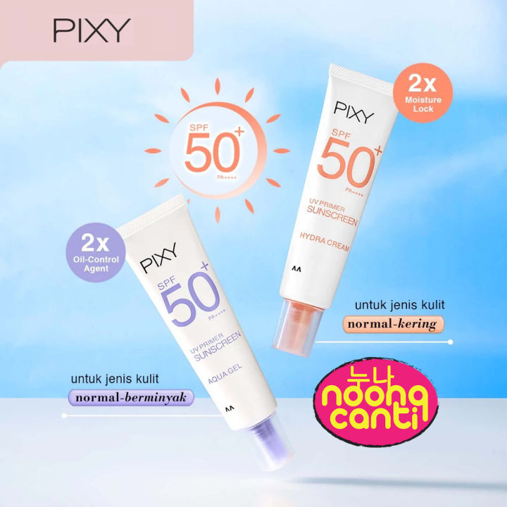 PIXY UV Primer Sunscreen SPF 50 PA++++ | Aqua Gel | Hydra Cream 30g ...