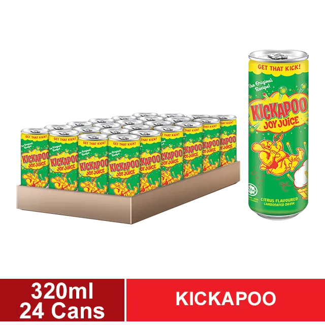 24x【Kickapoo Joy Carbonated Juice 320ml】 | Lazada