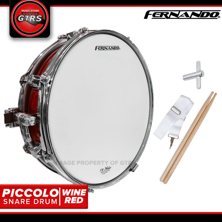Fernando Piccolo Snare Drum (Red) | Lazada PH