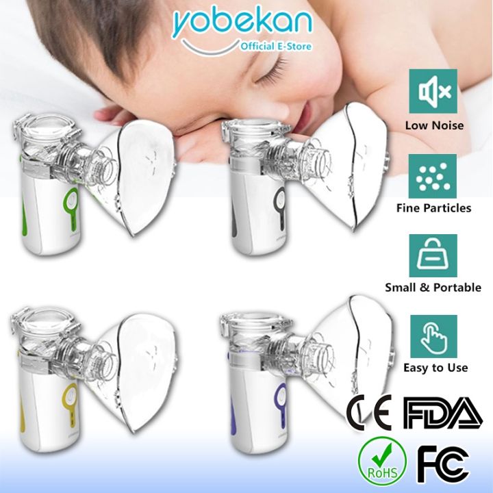 Atomizer Portable Ultrasonic Mesh Nebulizer Spray Large Fog Steam ...