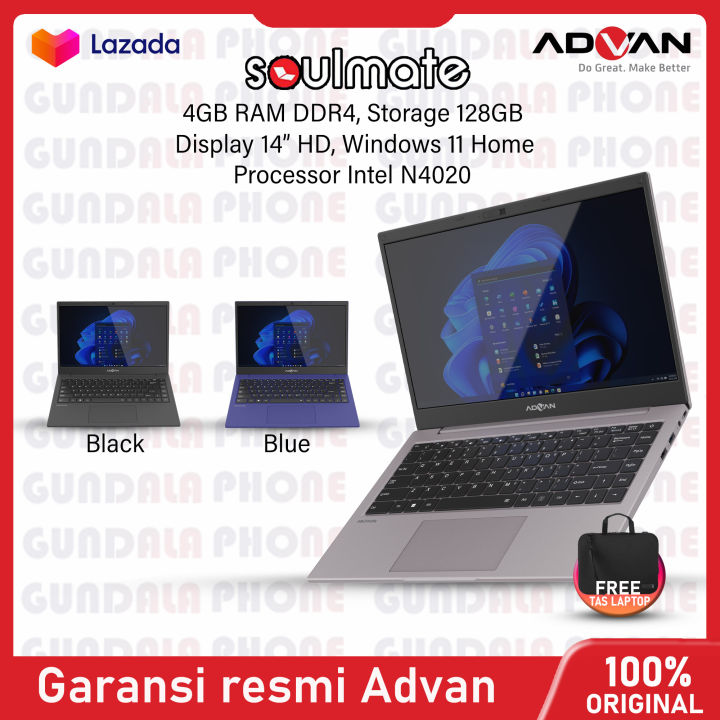 Advan Laptop Advan Soulmate - Windows 11 Home - Layar 14inch HD ...