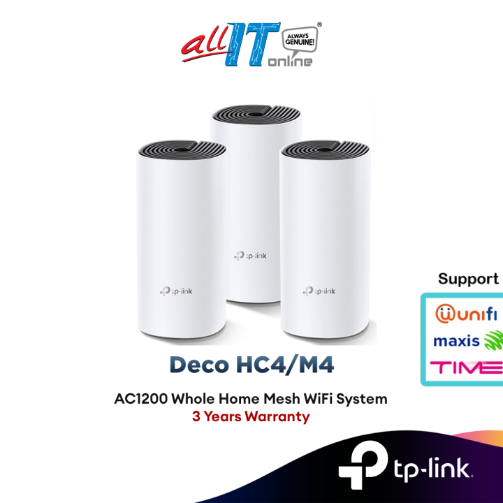TP-Link AC1200 Repeater Home Mesh Wifi System Deco M4 (2-pack / 3-pack ...