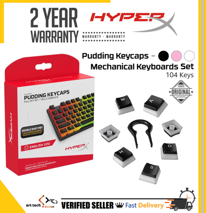 HYPERX PUDDING KEYCAPS FOR MECHANICAL KEYBOARDS | FULL 104 KEY SET PBT ...