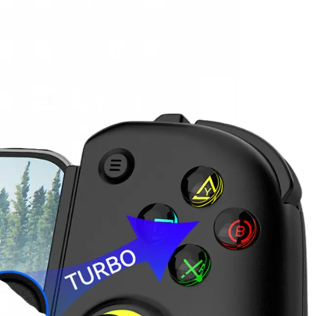 BSP D8 Pro Wireless Stretchable Dual Vibration Motor RGB Controller For ...