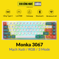 MONKA 3067 - Bàn phím cơ MONKA 3067 Không Dây, Mạch Xuôi, Led RGB, Kết ...