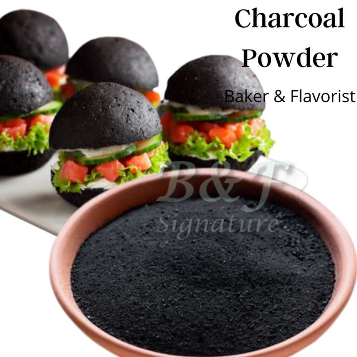 Charcoal Powder 100g - 500g 食用竹炭粉 1000 Mesh Powder Black Latte 纯天然蔬果粉 ...