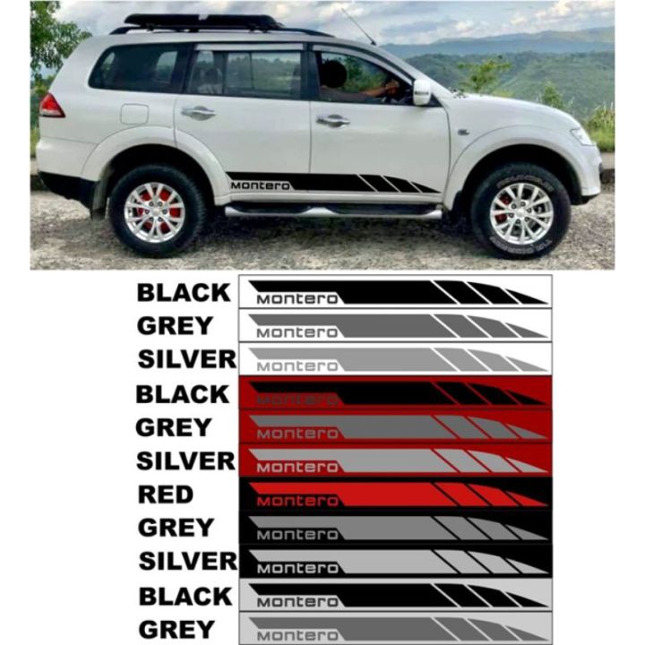 Gen 2 Mitsubishi Montero Side Body Sticker | Lazada PH