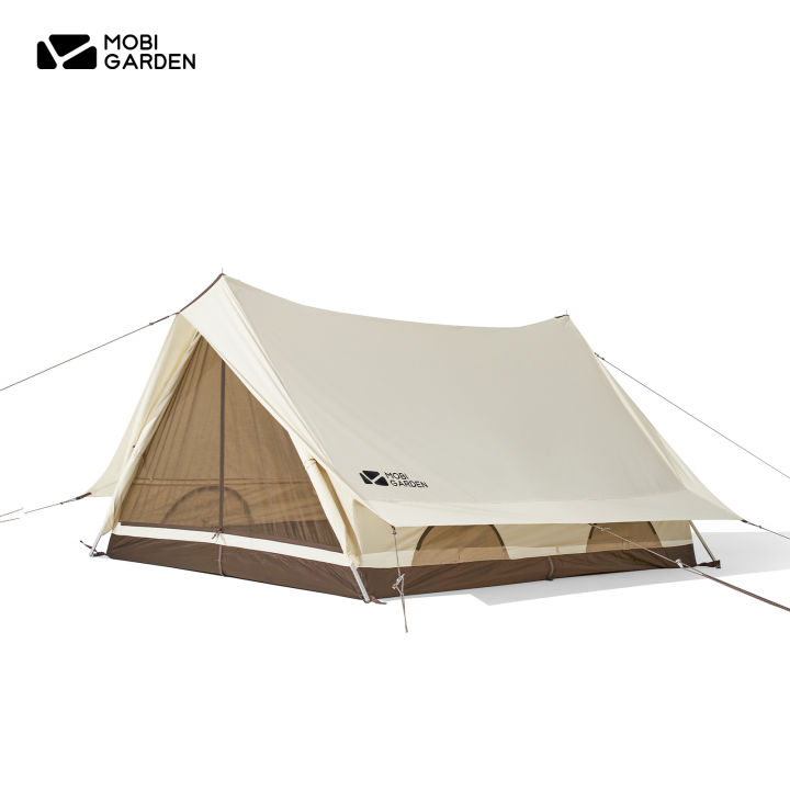 MOBI GARDEN Era150 Glamping Canvas Tent Cotton Family Tent Waterproof ...
