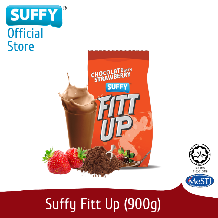 Minuman Coklat Strawberi Suffy Fitt Up (900g) | Lazada