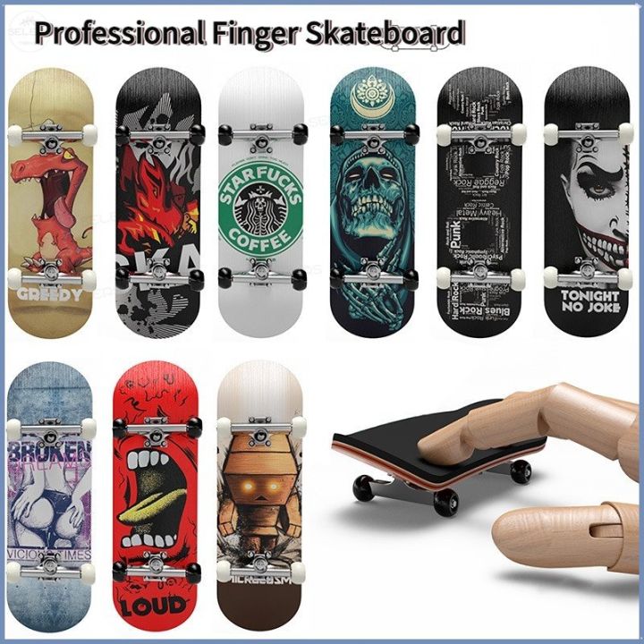 Finger Skateboard Professional Wooden Mini Fingerboard Set Complete 5 ...