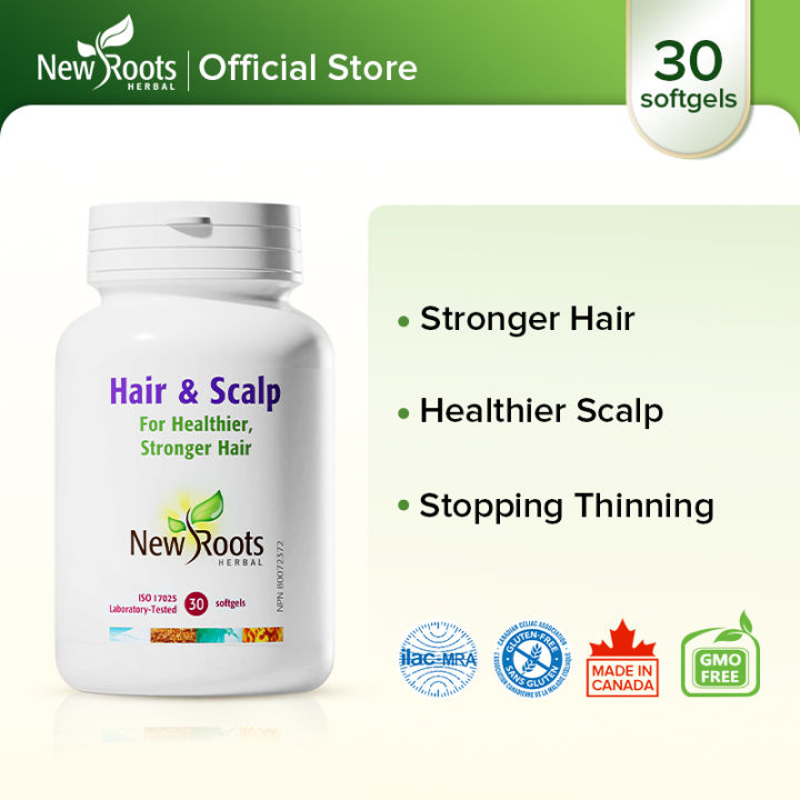 New Roots Herbal Hair and Scalp Softgels for Healthier Stronger Hair 30 ...