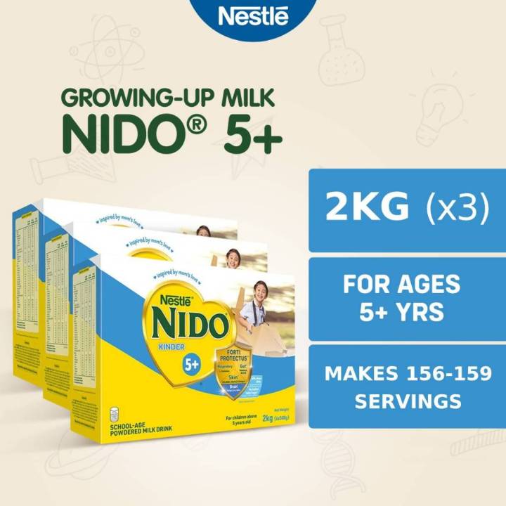NIDO 5+ Powdered Milk Drink For School Age Children Above 5 Years Old ...