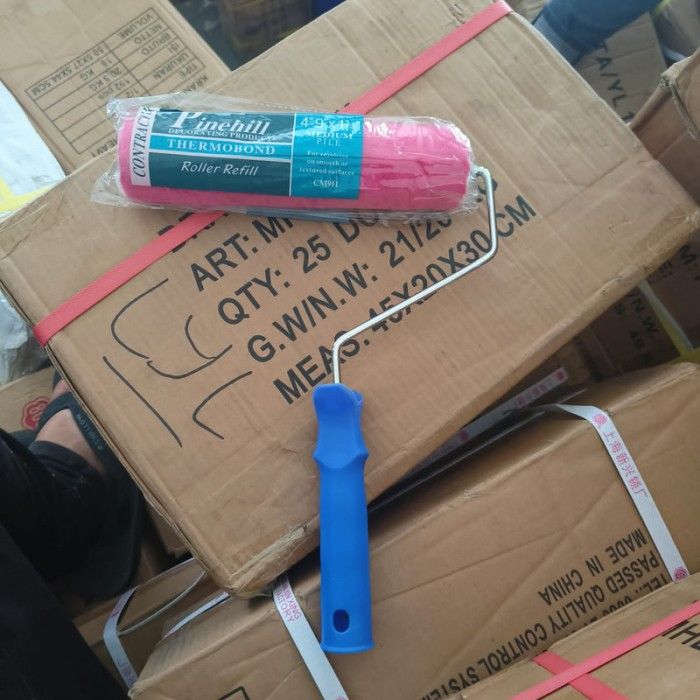 Kuas Roll Bulu Domba Rol Cat Tembok Dinding Paint Roller PINEHILL ...