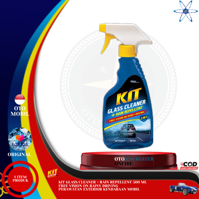KIT Glass Cleaner + Rain Repellent 2IN1 Pump 500ml - Pembersih Kaca ...