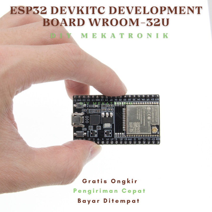 ESP32 DevKitC Development Board WROOM-32U ESP-32 ESP32-DevKitC Wifi Bluetooth | Lazada Indonesia