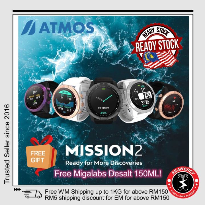 【Free Shipping】Atmos Mission Two Dive Computer Atmos Mission 2 Multi ...