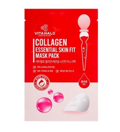 [VITAHALO] Collagen Essential Skin Fit Mask Pack (Mask Sheet) 22ml ...