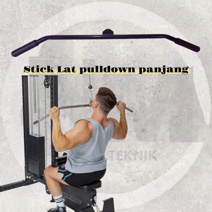 CABLE ATTACHMENT GRIP HANDLE BAR LAT PULLDOWN STICK LAT PULLDOWN STANG ...
