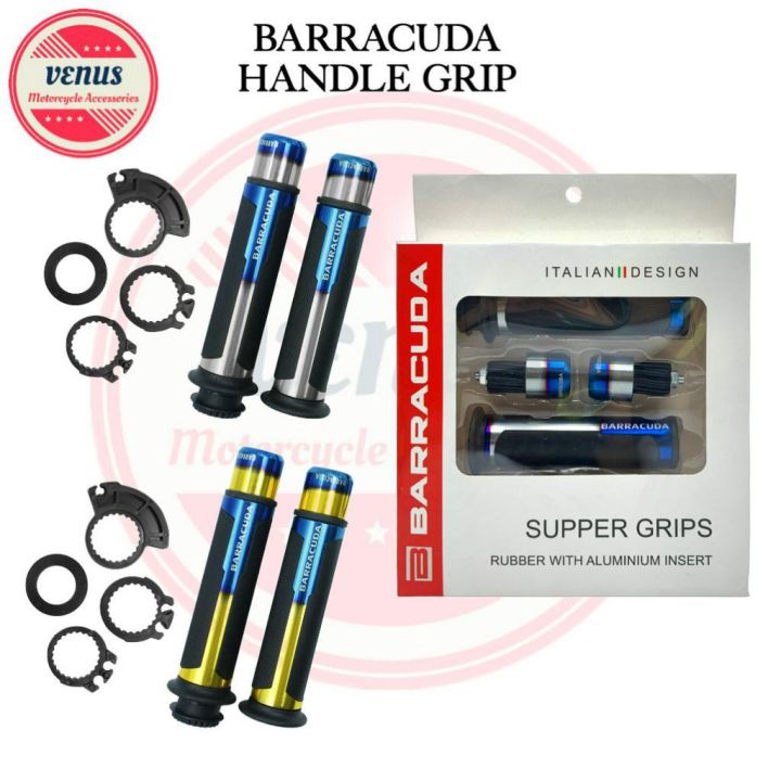 Venus Motorcycle Barracuda Handle Grip With Throttle and Bar End ...